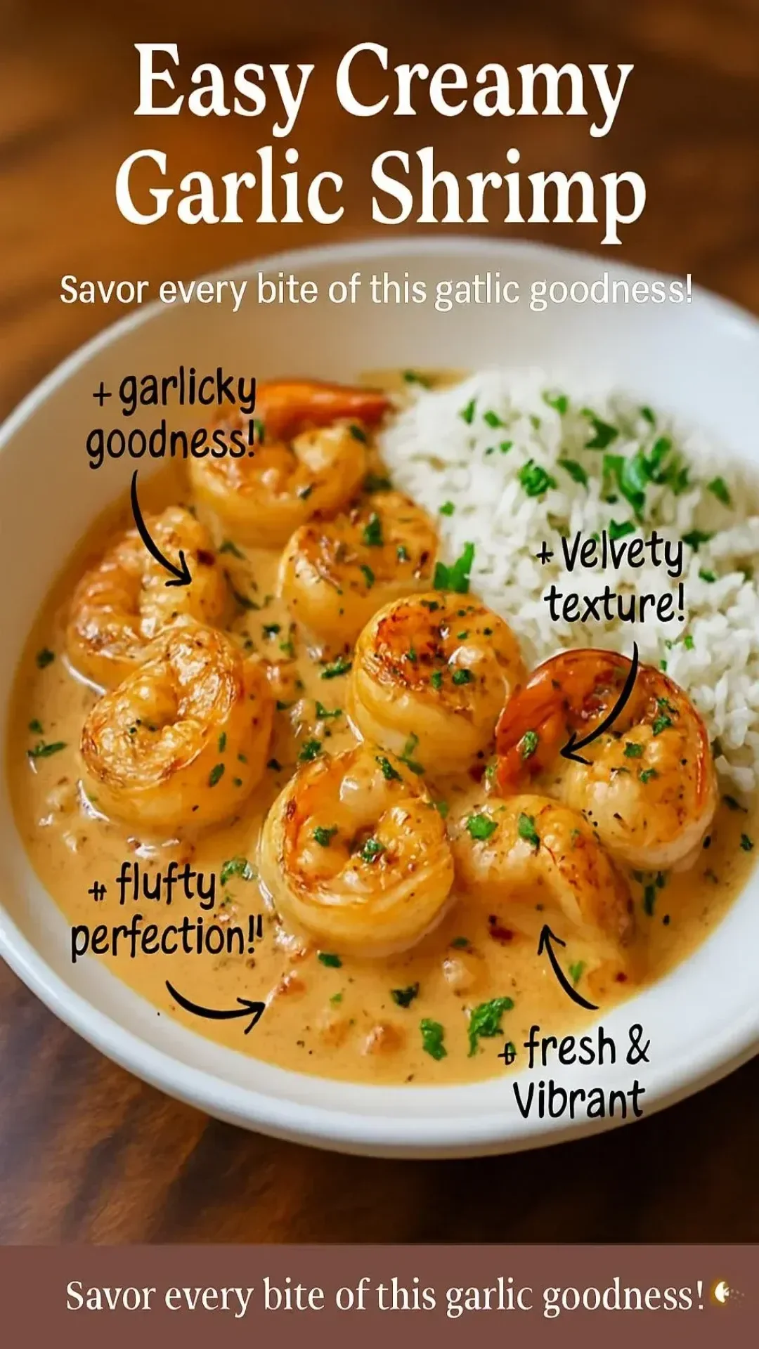 Easy Creamy Garlic Shrimp