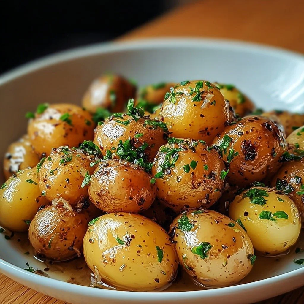 Garlic Sauce Baby Potatoes
