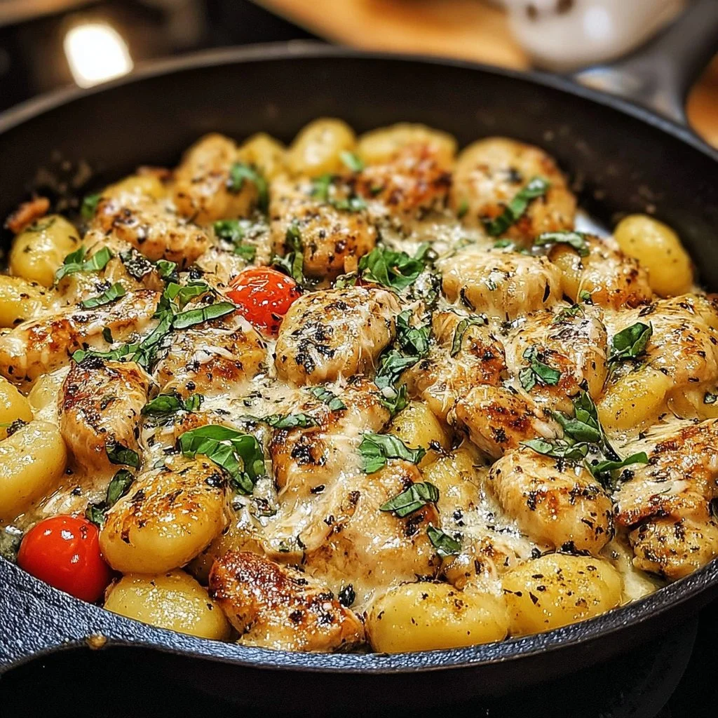 Garlic Chicken Gnocchi Skillet: A 30-Minute Wonder!