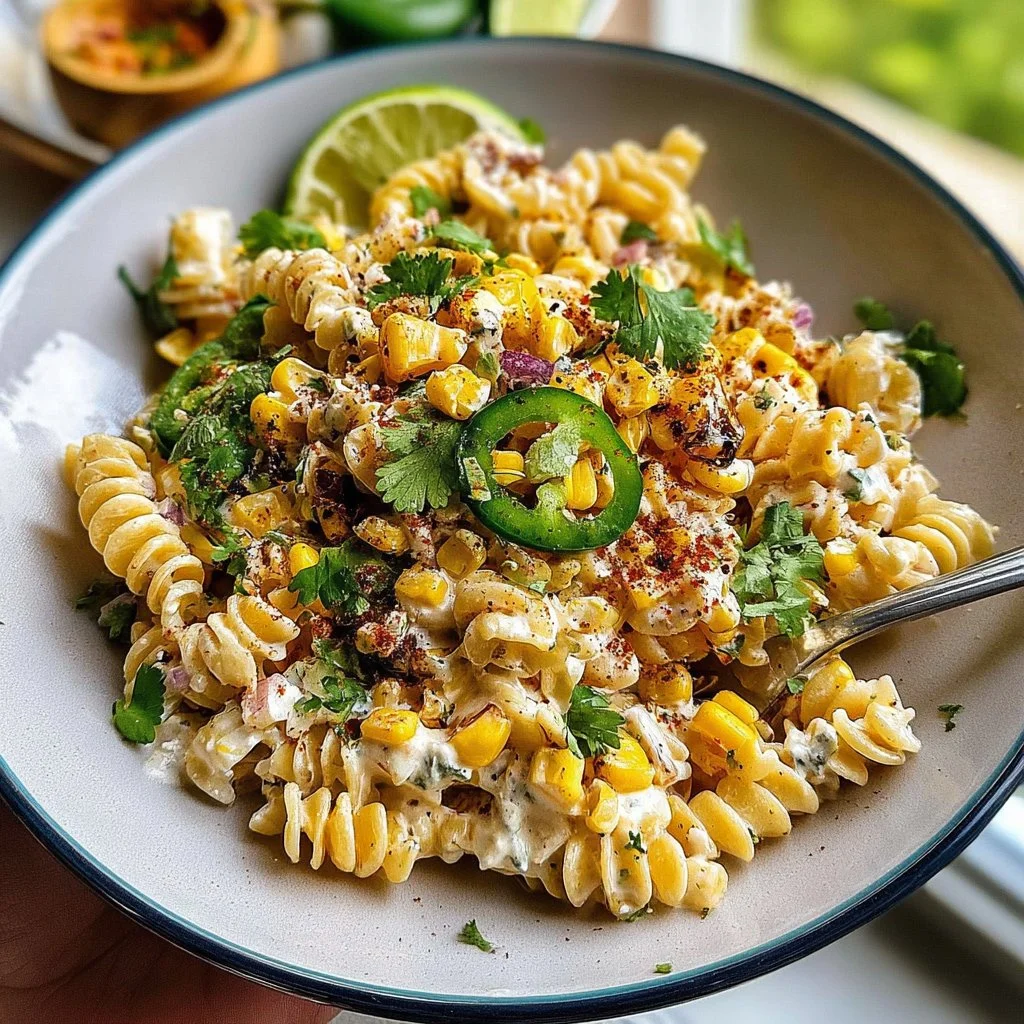 Mexican Street Corn Pasta Salad Recipe