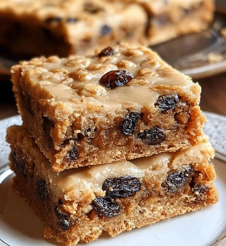 Oatmeal Raisin Cookie Bars