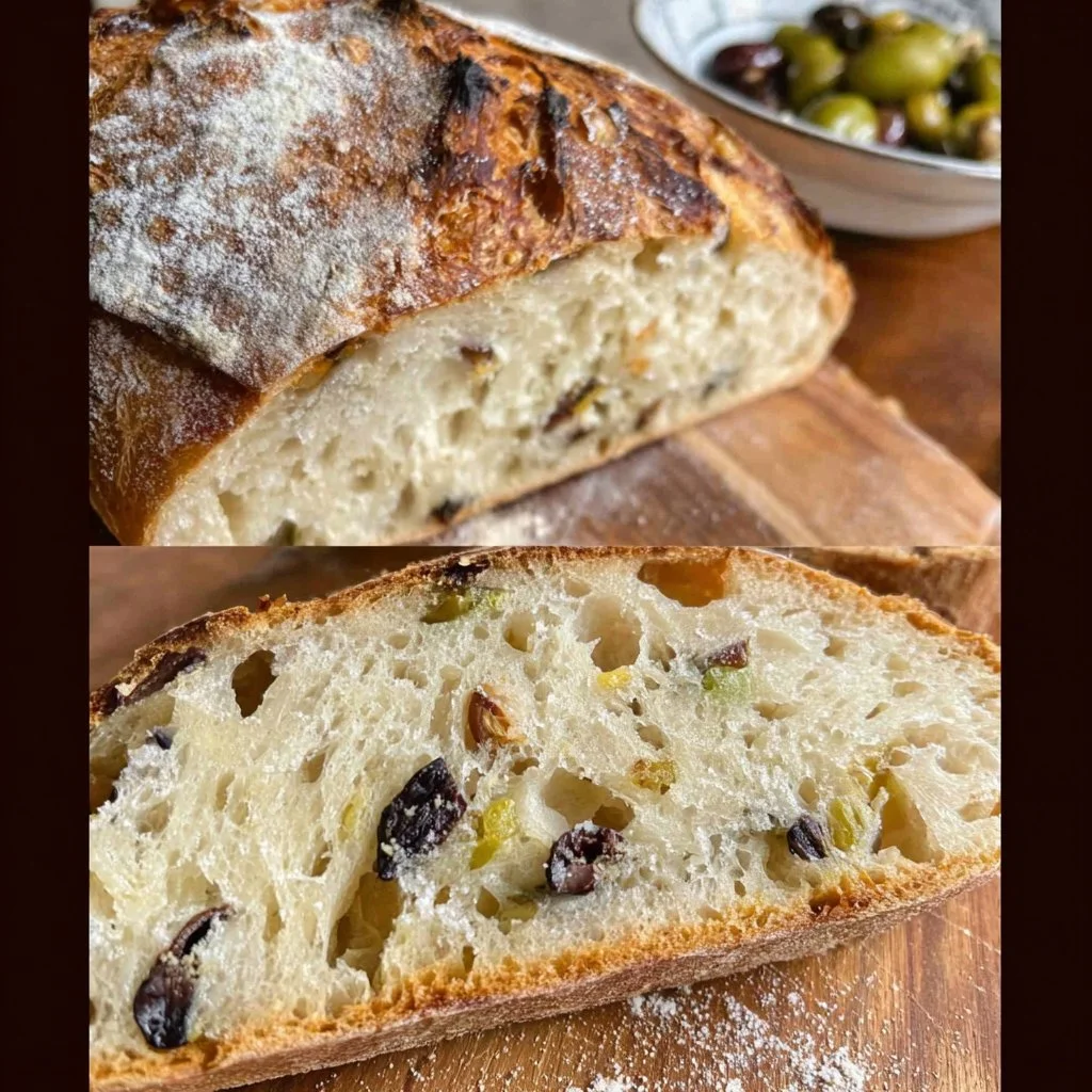 Olives Parmesan Sourdough Bread