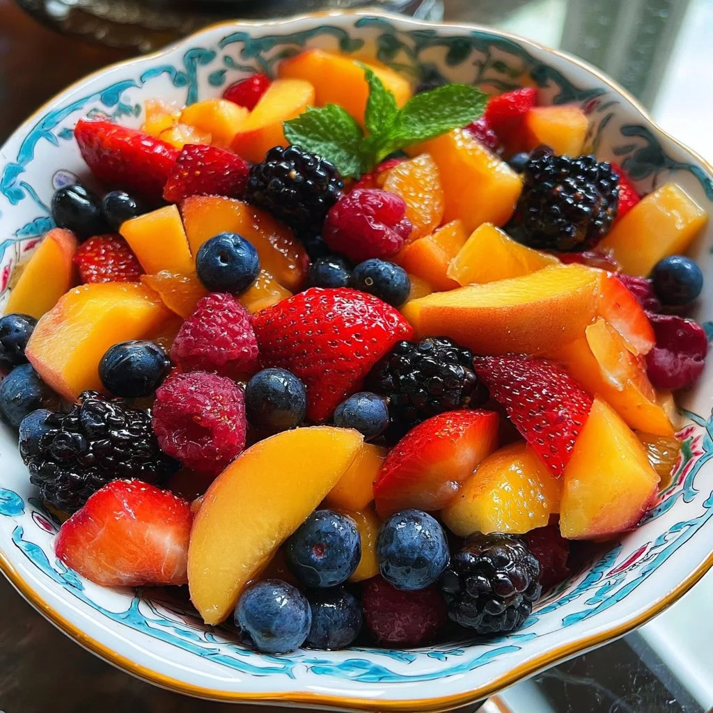 Peach Berry Fruit Salad