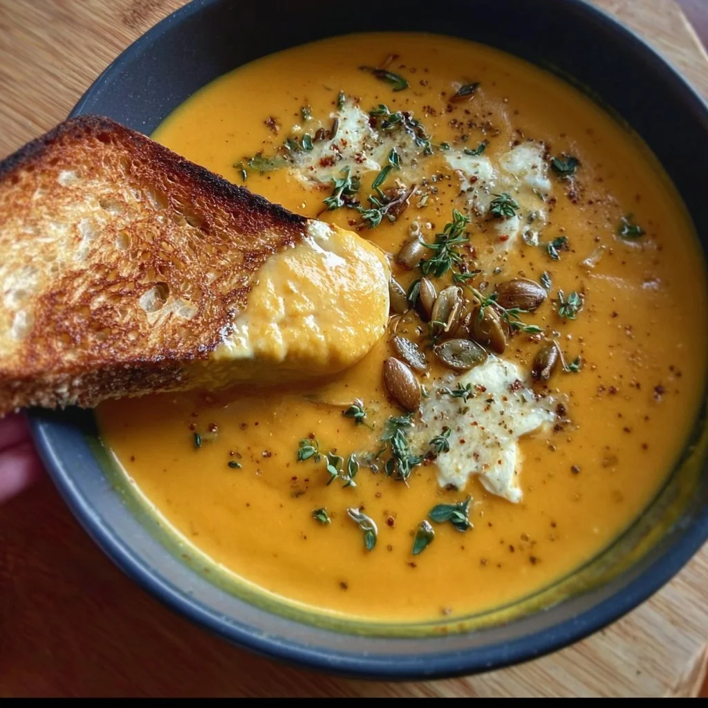 Protein-packed butternut squash soup