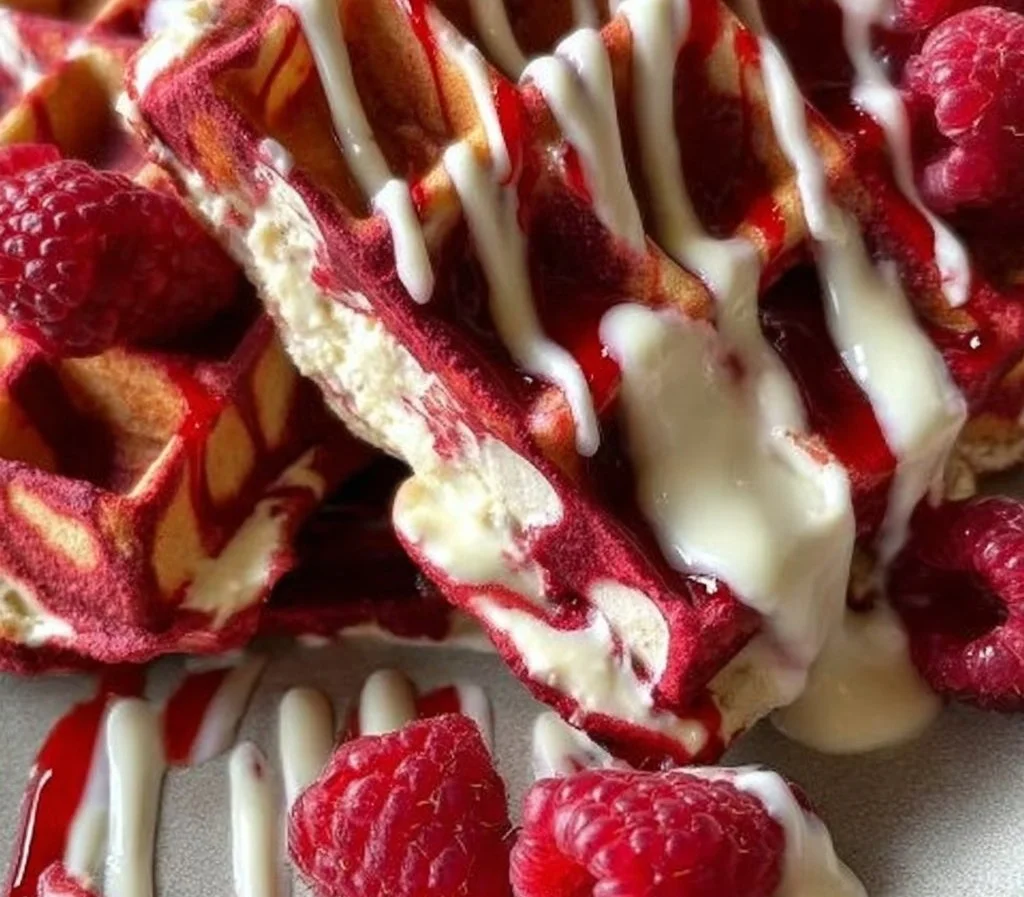 Red Velvet Marble Waffles