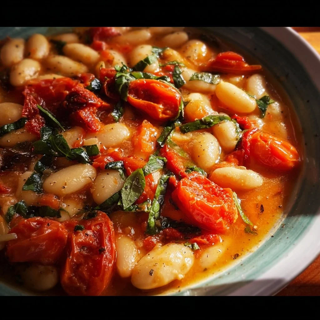 Savory Butter Beans with Tomatoes and Basil
