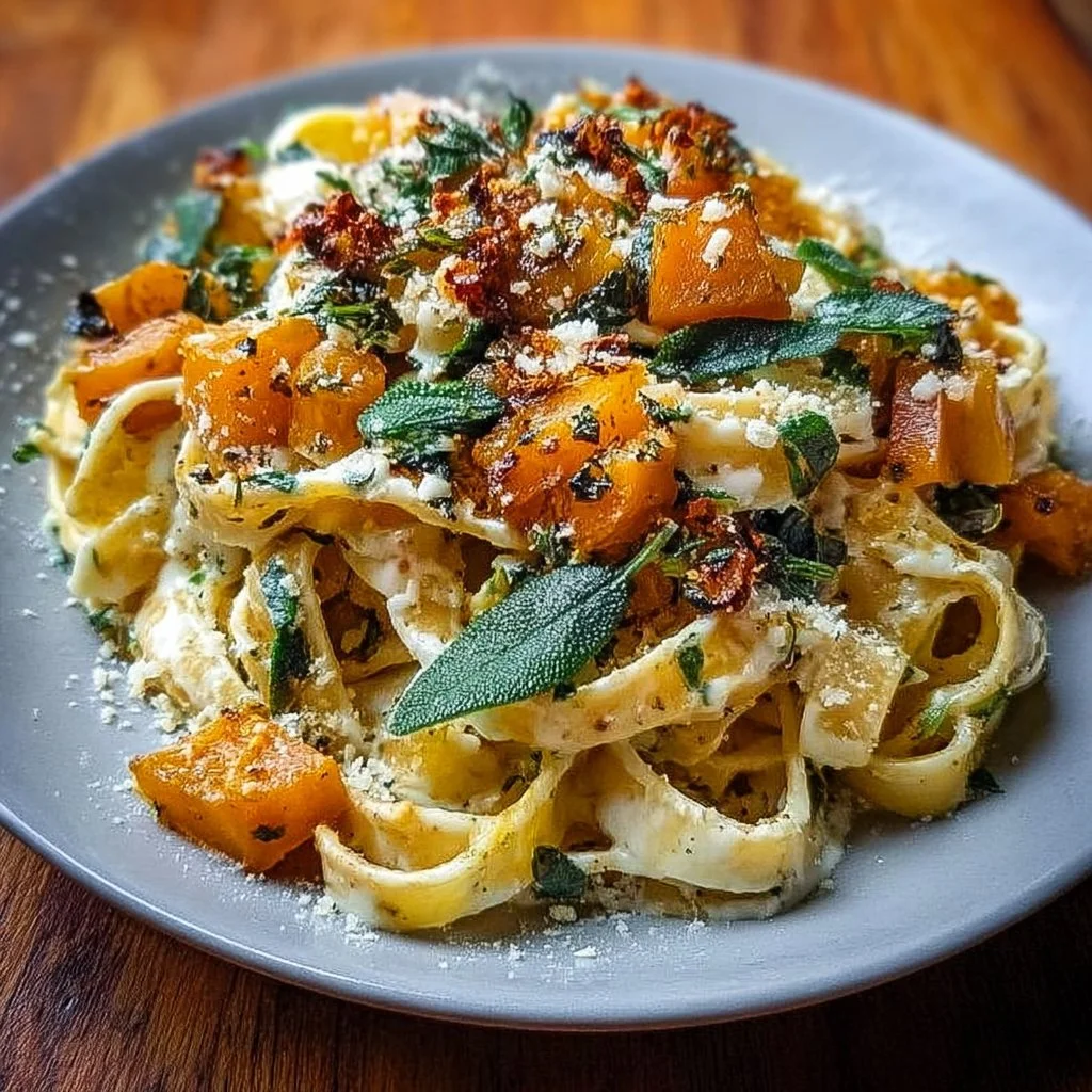 Savory Butternut Squash & Sage Pasta