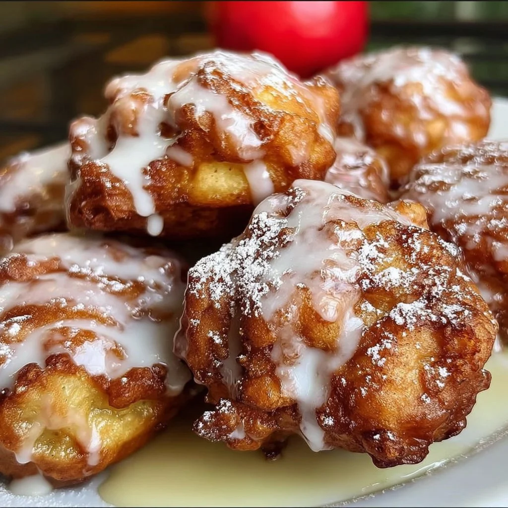 Soft Cinnamon Apple Fritters